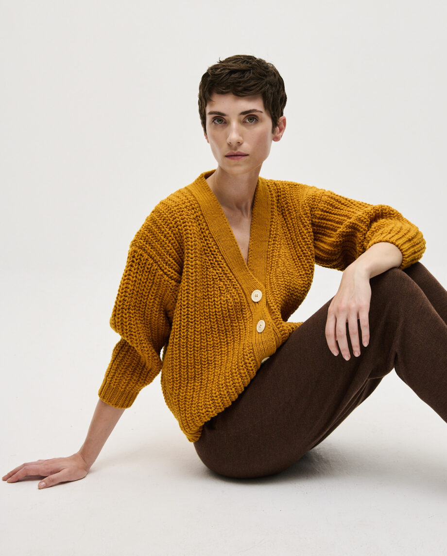 cardigan no19 mini ochre – babaà